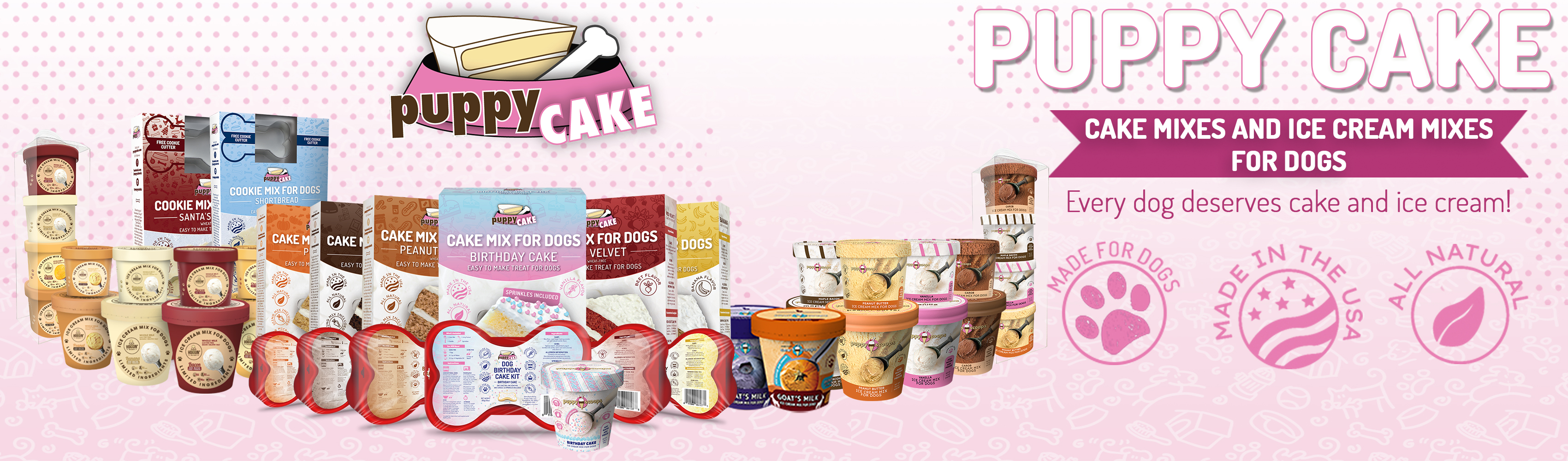 Cake Mixes for Dogs, Personalized Dog Birthday Cakes, Dog Ice Cream Mix ...